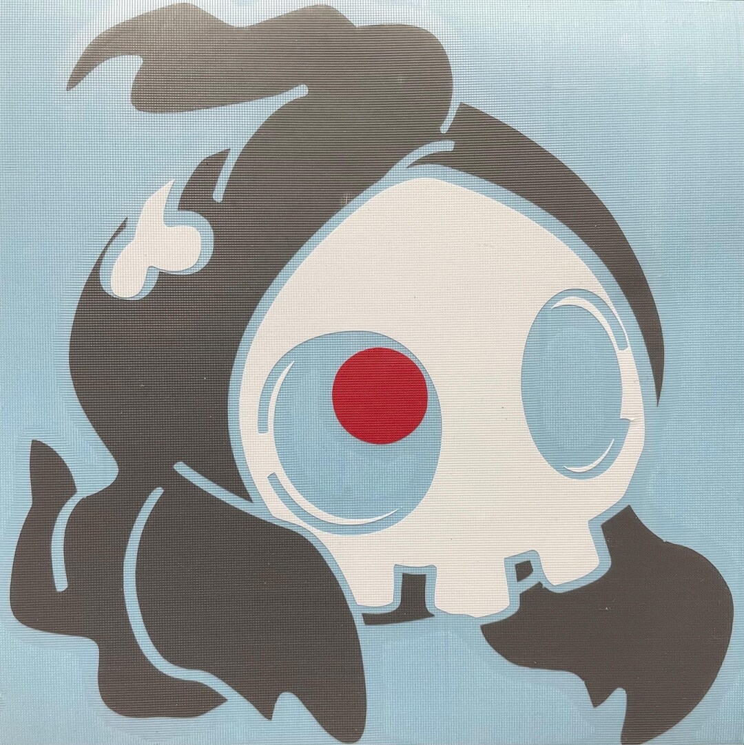 6" Dusty Skull Vinyl Decal - Etsy