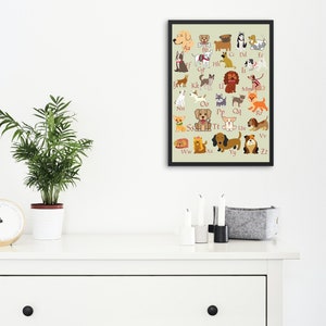 Alphabet Poster Digital, Cute Animal Alphabet Printable, Playroom Wall ...