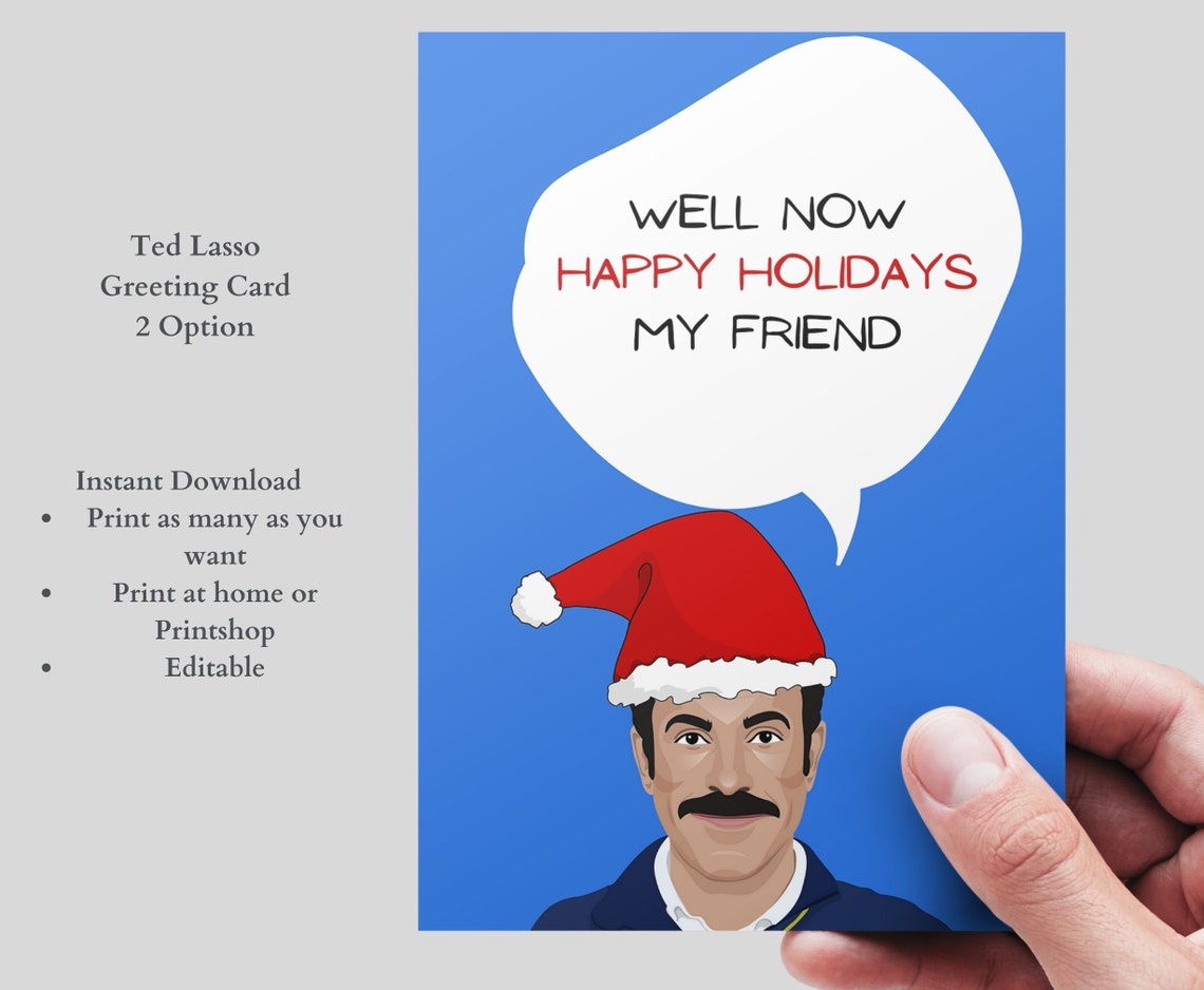 Ted Lasso Poster Best Ted Lasso Quotes Ted Lasso Christmas Etsy