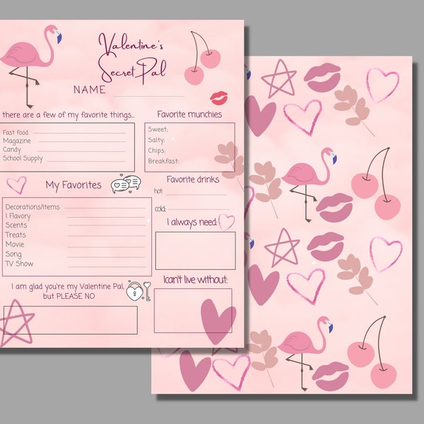 Secret Bunny Questionnaire - Etsy