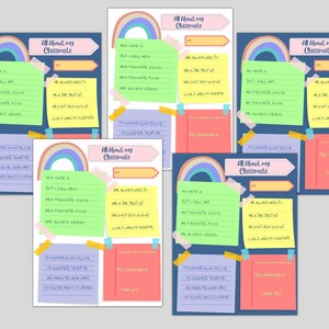 All About My Classmate, All About My Best Friend Worksheet Editable, My ...