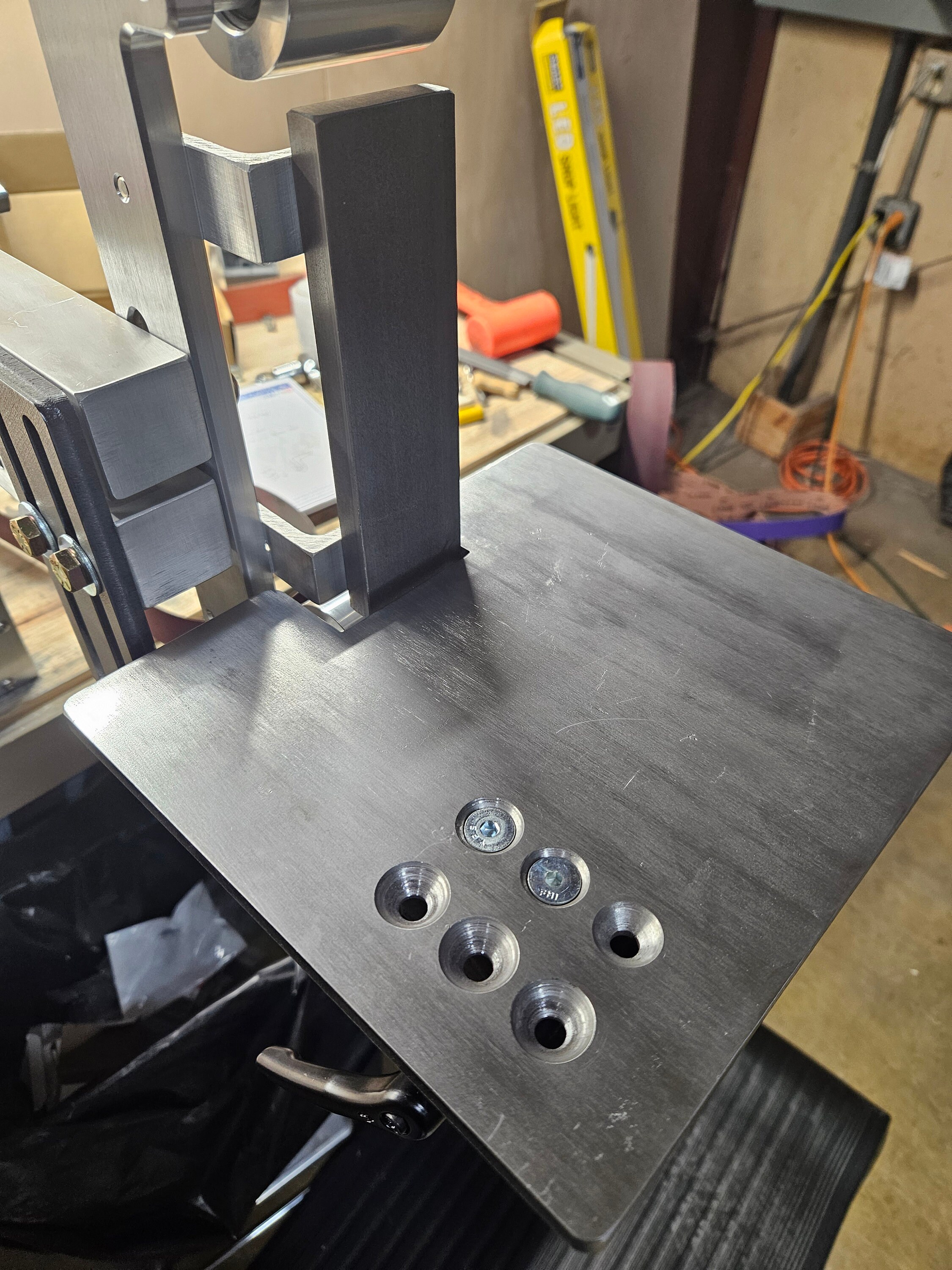 Work Table Attachment With 1.5 X 1.5 Aluminum Tool Bar for 2x72 Belt ...