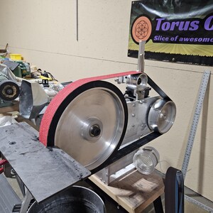 Work Table Attachment With 1.5 X 1.5" Aluminum Tool Bar for 2x72 Belt ...
