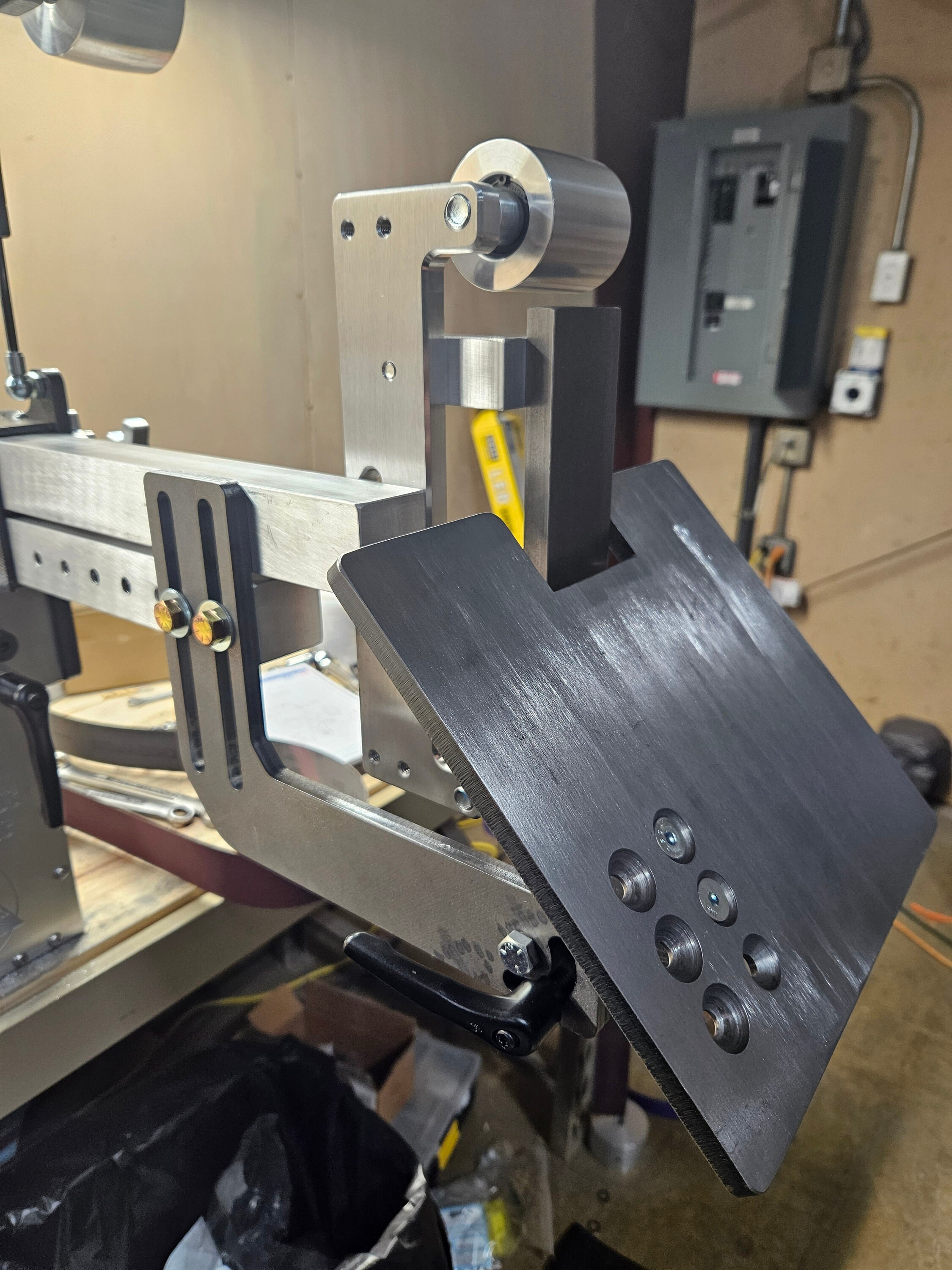 Work Table Attachment With 1.5 X 1.5 Aluminum Tool Bar for 2x72 Belt ...
