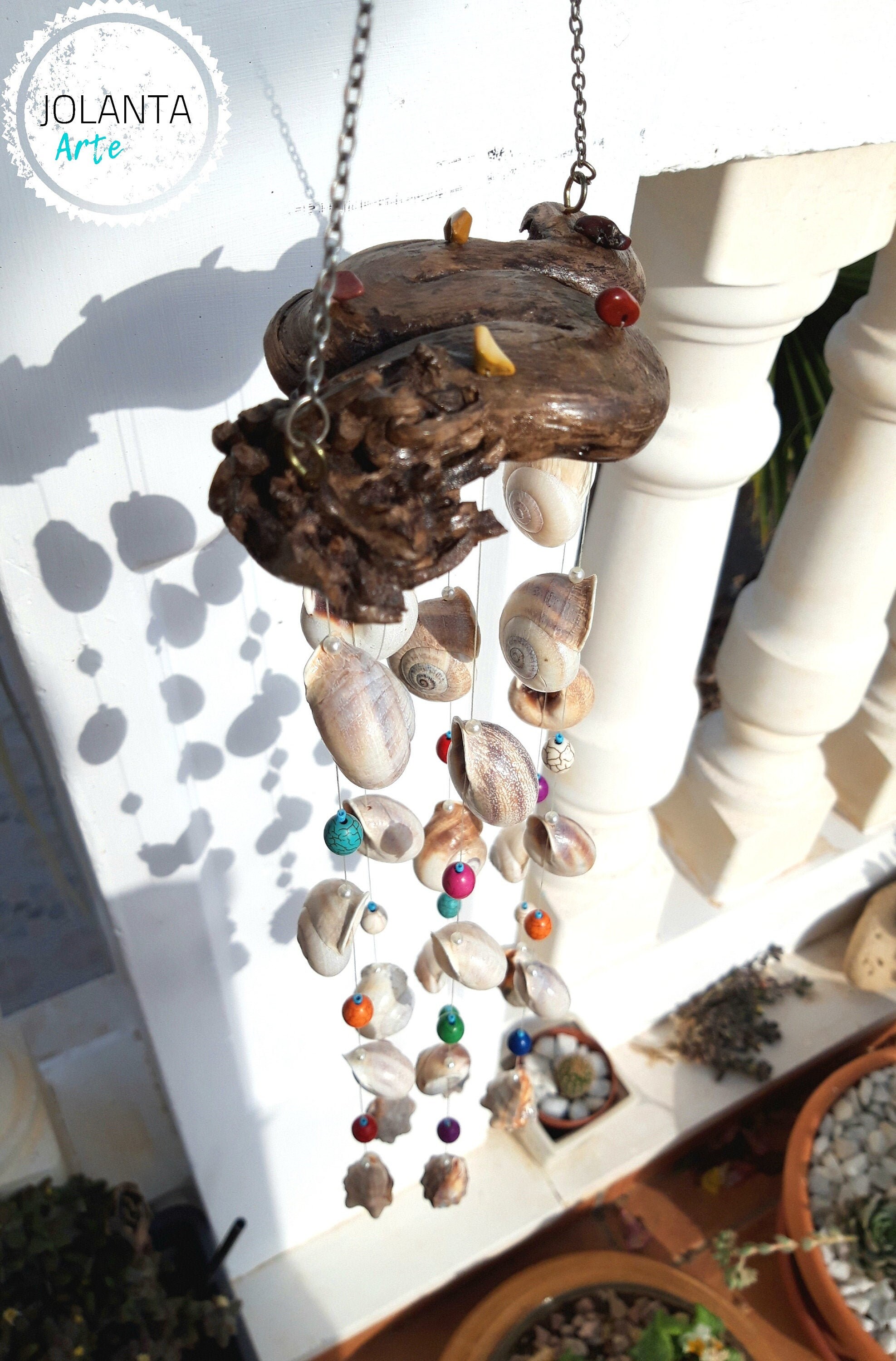 Natural Shells/ Boho/ Wind Chimes /garden Art/ Home Decor / - Etsy
