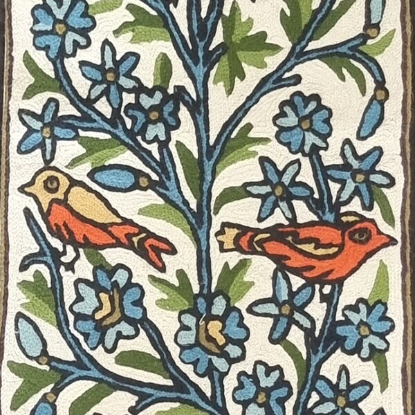 Kashmiri Tree of Life Chainstitch Wall Panel - Etsy