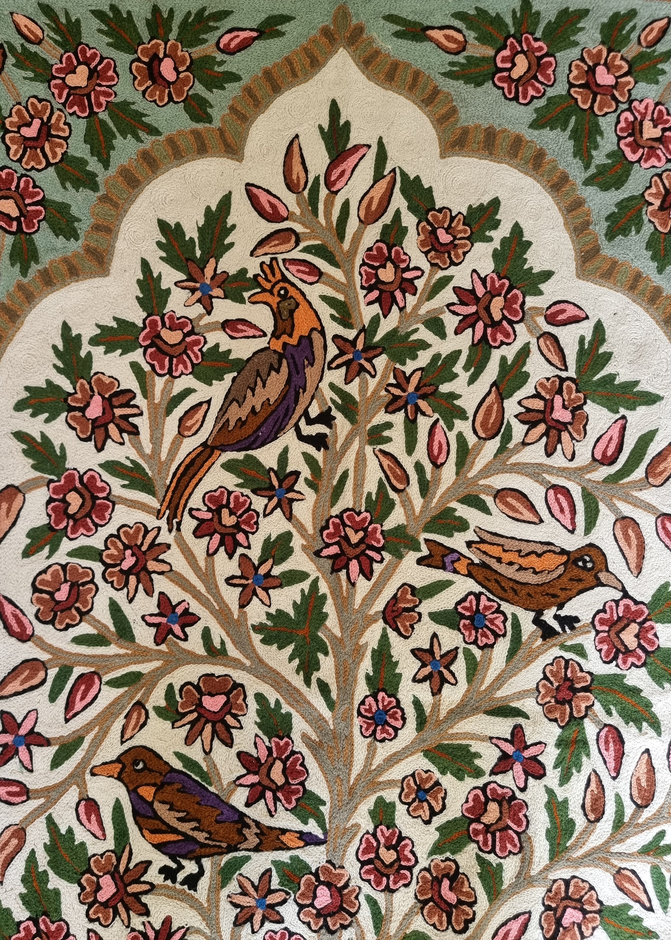 Kashmiri Tree of Life Chainstitch Wallhanging - Etsy