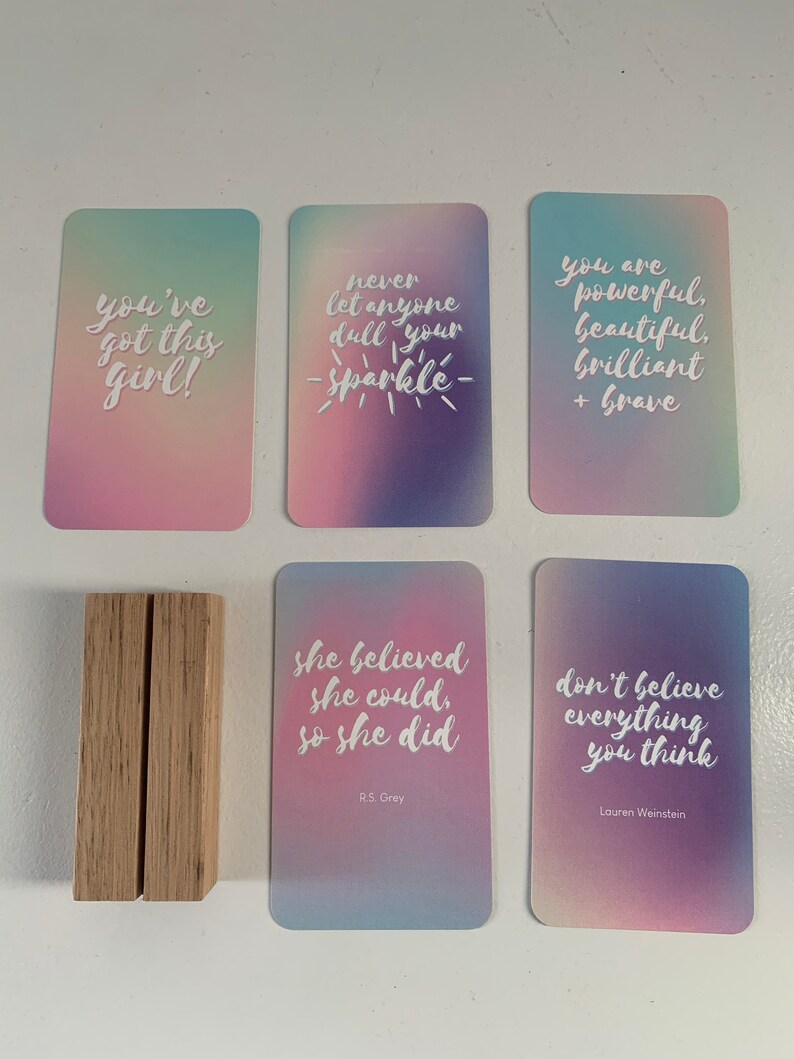 Femme Affirmation Card Pack With Stand - Etsy Australia