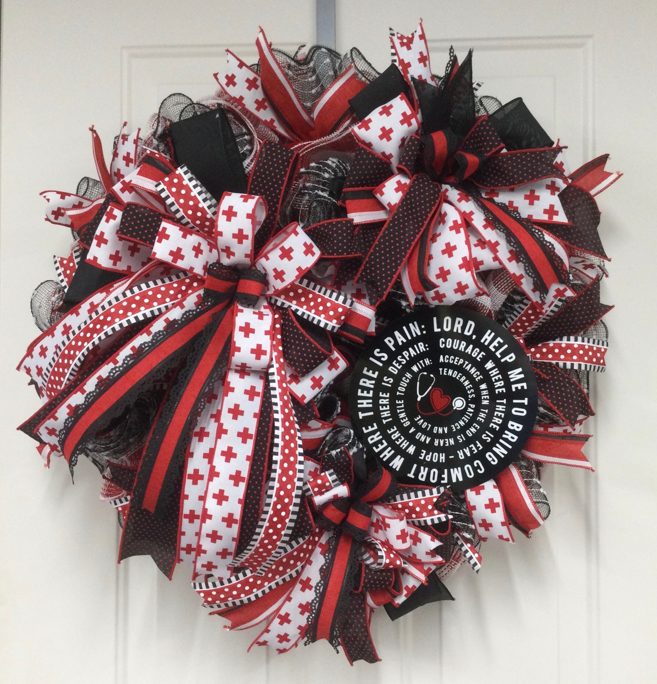 Healthcare Workers Wreath With Prayer, Nurses Wreath, Medical Health ...