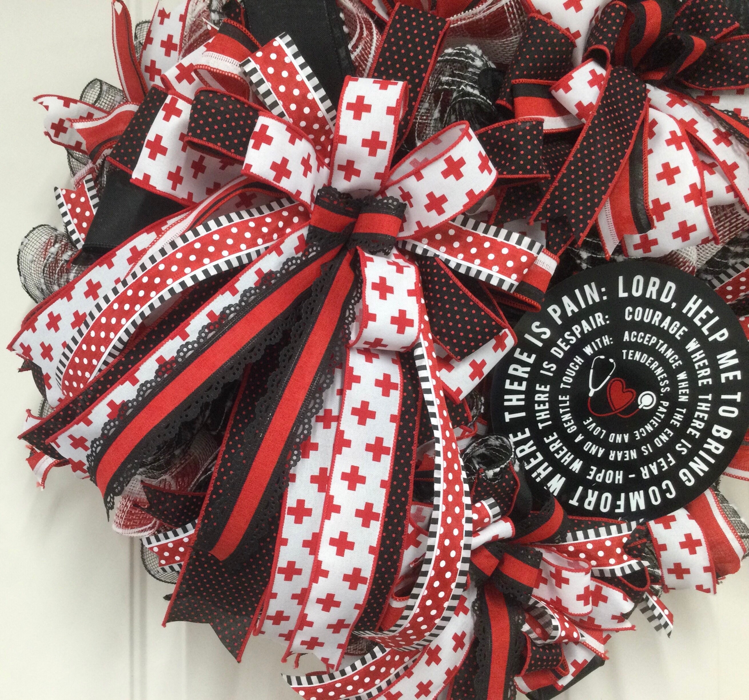 Healthcare Workers Wreath With Prayer, Nurses Wreath, Medical Health ...
