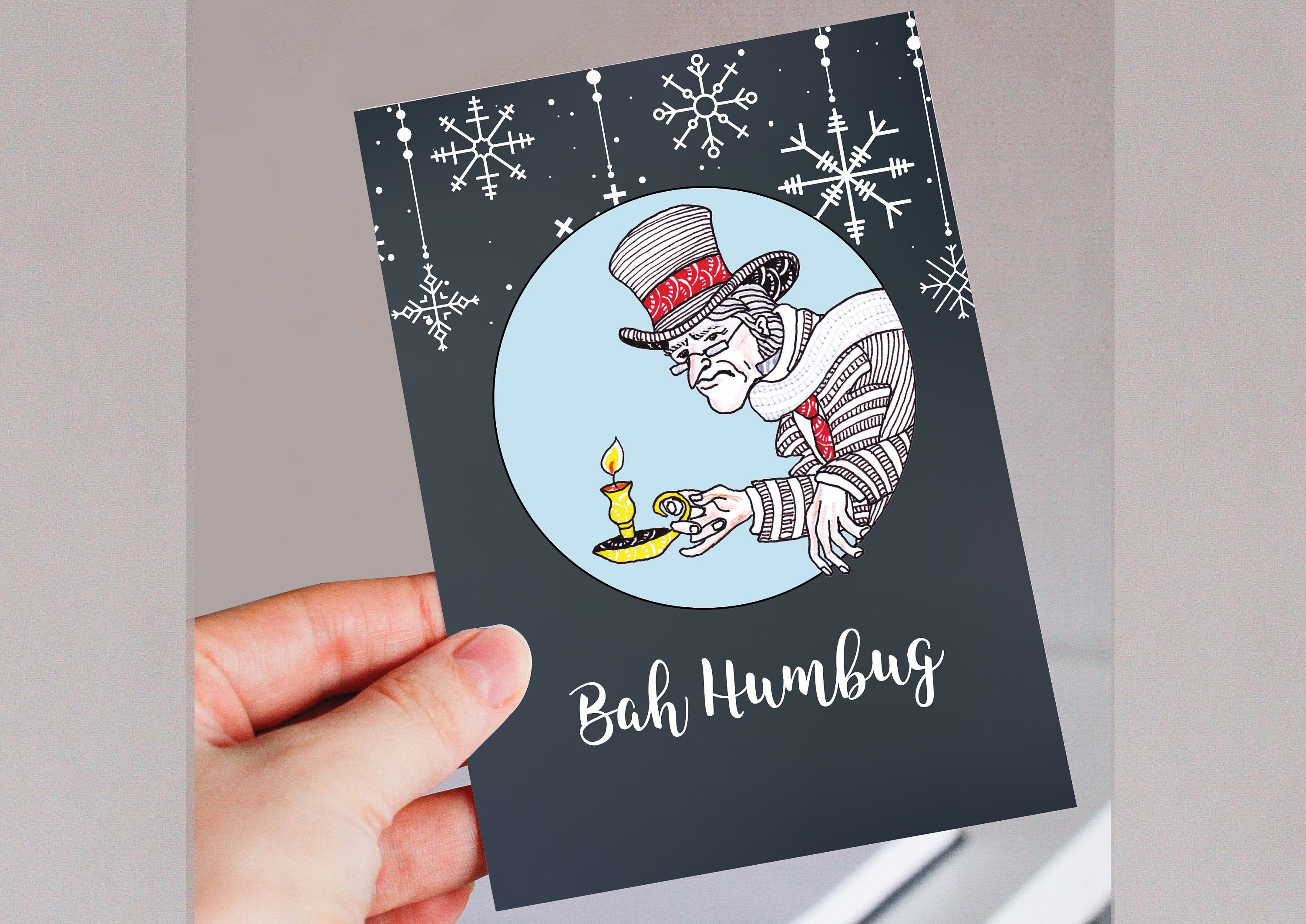 Bah Humbug Card - Etsy