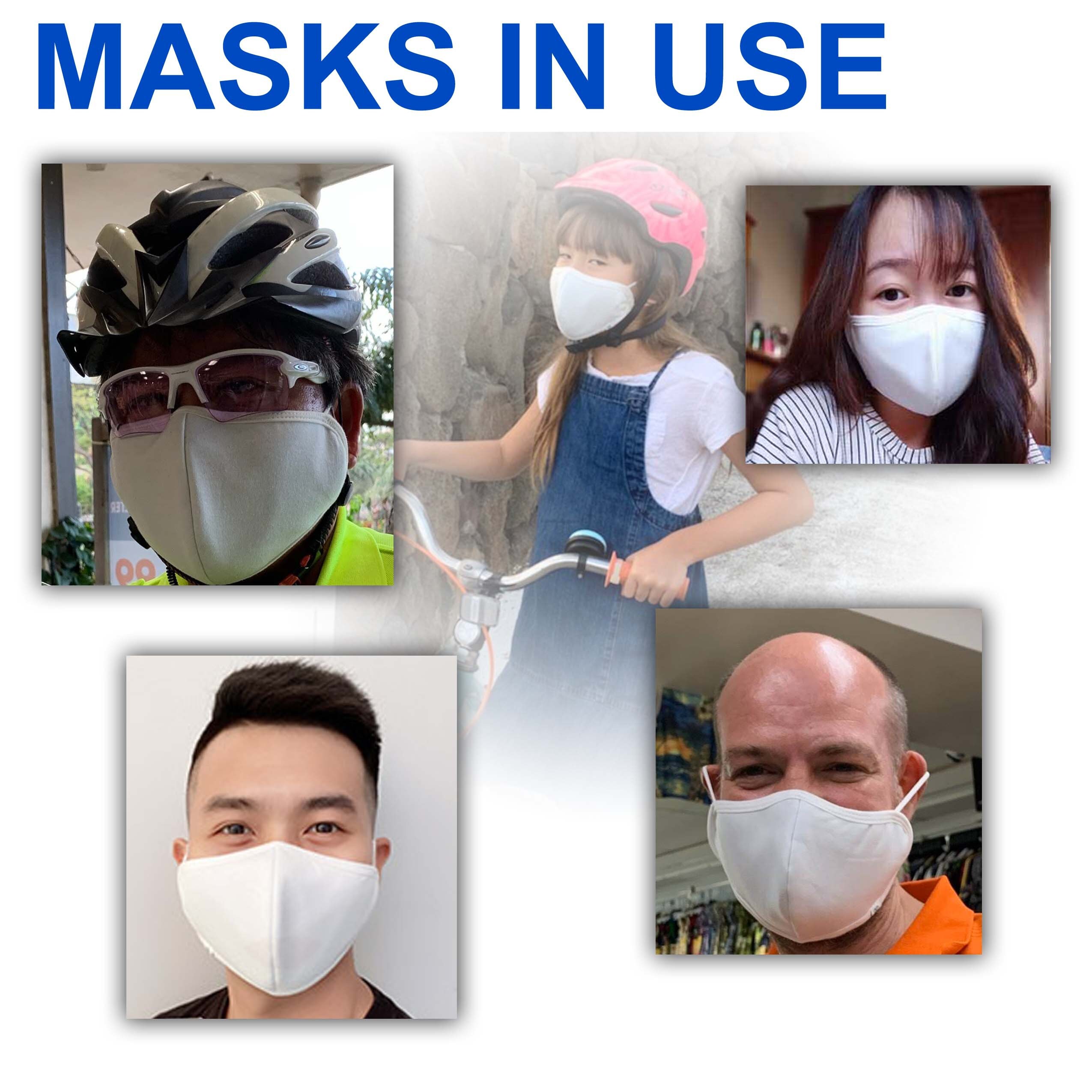 Nano Copper Nano Silver Filter Face Mask, 4 Layers Multi-filter Water ...