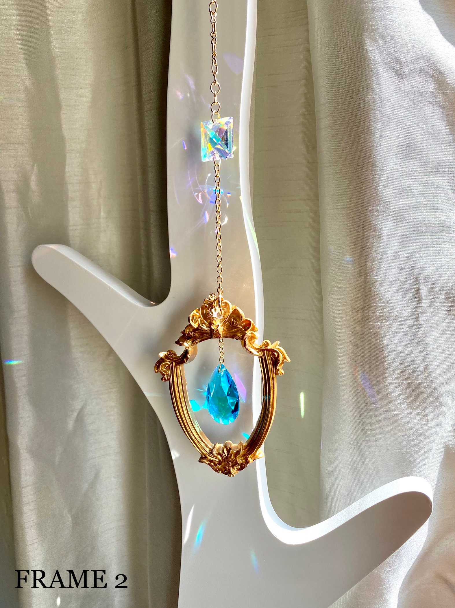 CUSTOM Prism Frame Suncatcher Vintage Antique Photo Crystal - Etsy