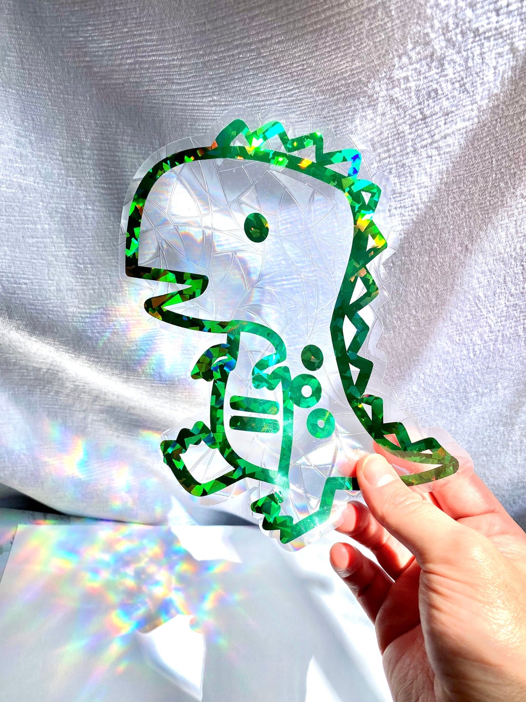 DINOSAUR Suncatcher Cling Window Sticker Trex Tyrannosaurus Rex ...