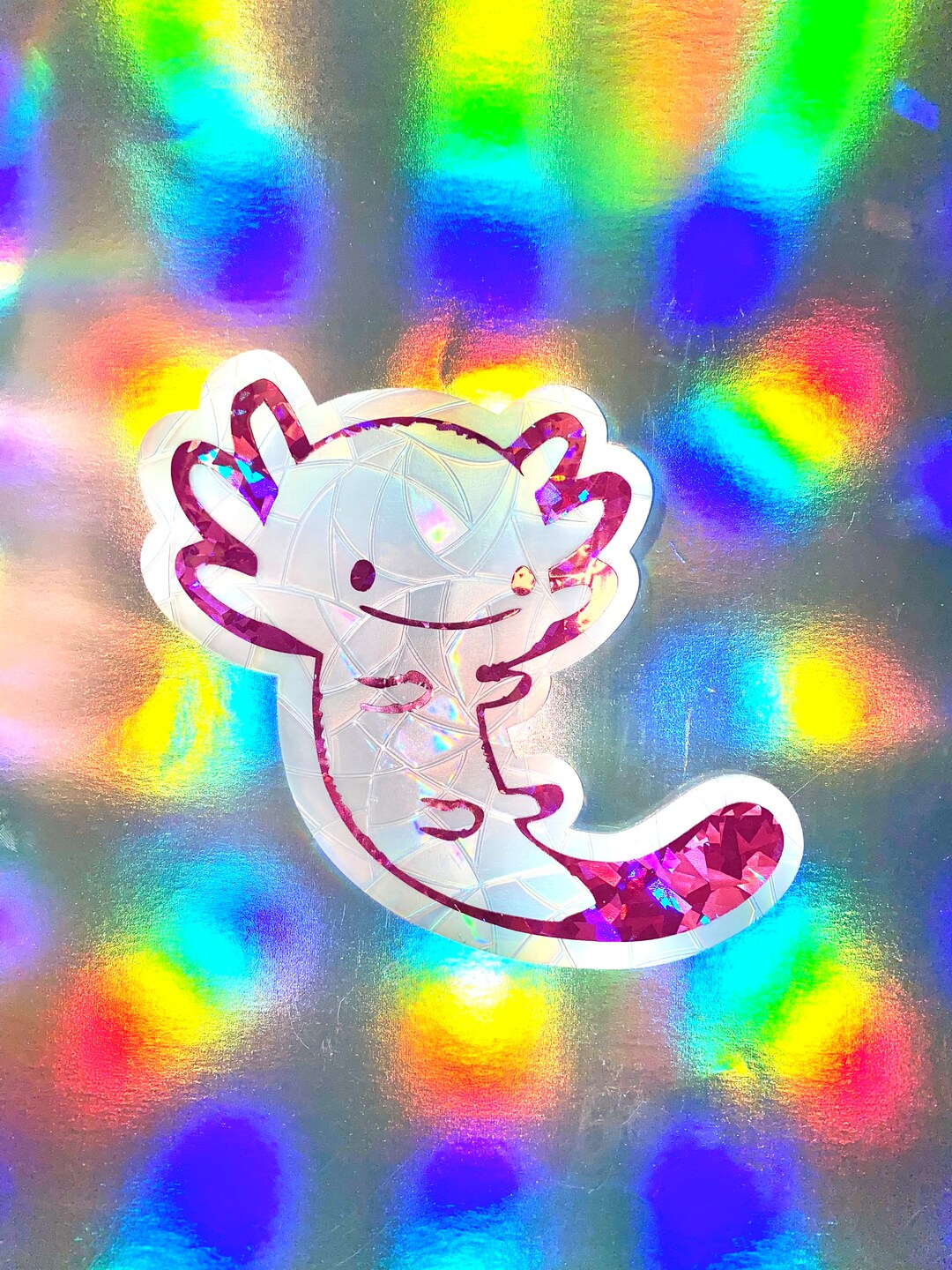 AXOLOTL Suncatcher Clings Window Sticker Ocean Fish Shark Dolphin Cute ...