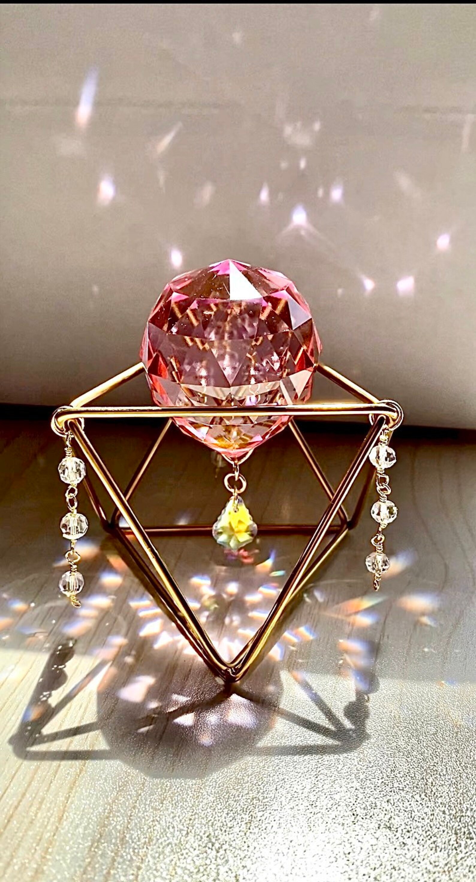 Tabletop Suncatcher Crystal Prism Ball Rainbow Disney Decor | Etsy