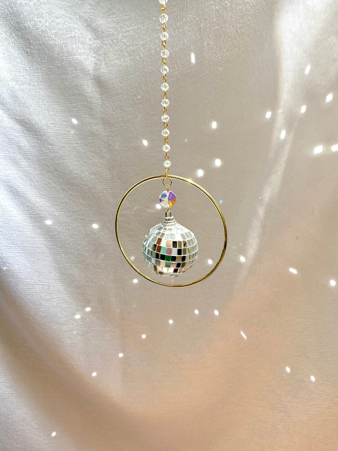 MIRROR BALL Suncatcher Crystal Mirror Ball Decorations Wedding Taylor ...