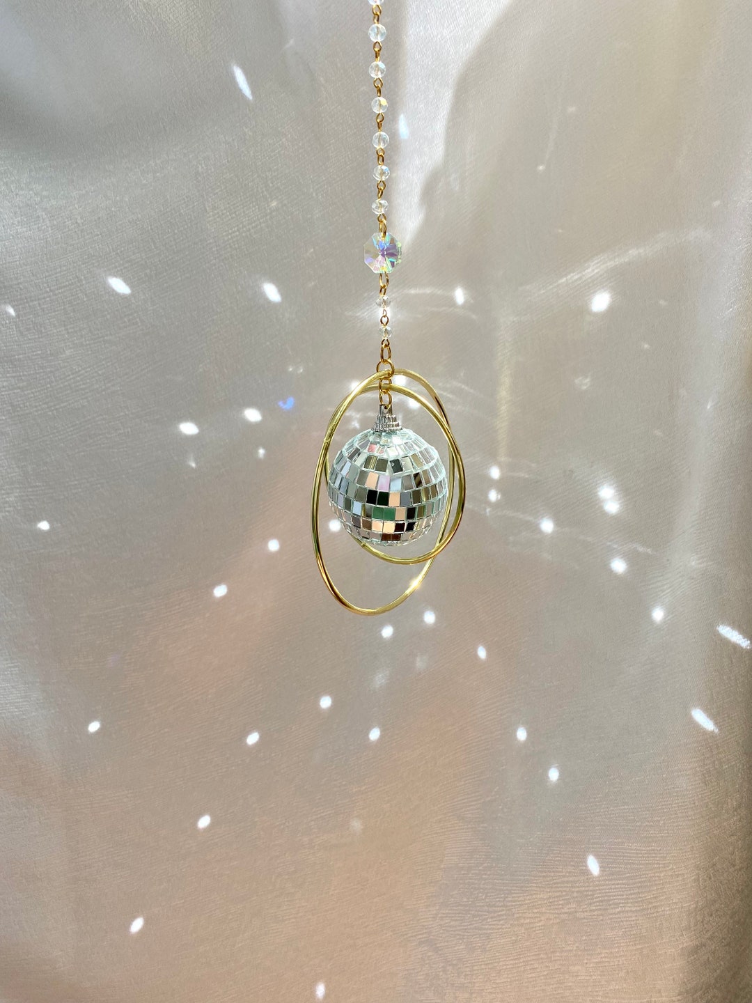 MIRROR BALL Suncatcher Crystal Mirror Ball Decorations Wedding Taylor ...