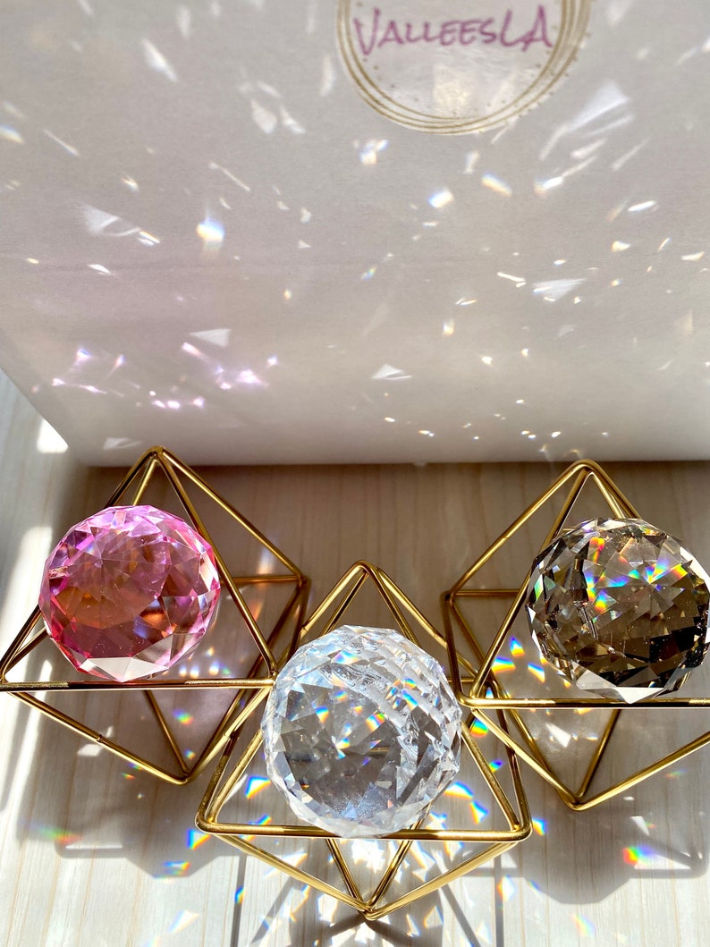 Tabletop Suncatcher Crystal Prism Ball Rainbow Disney Decor | Etsy