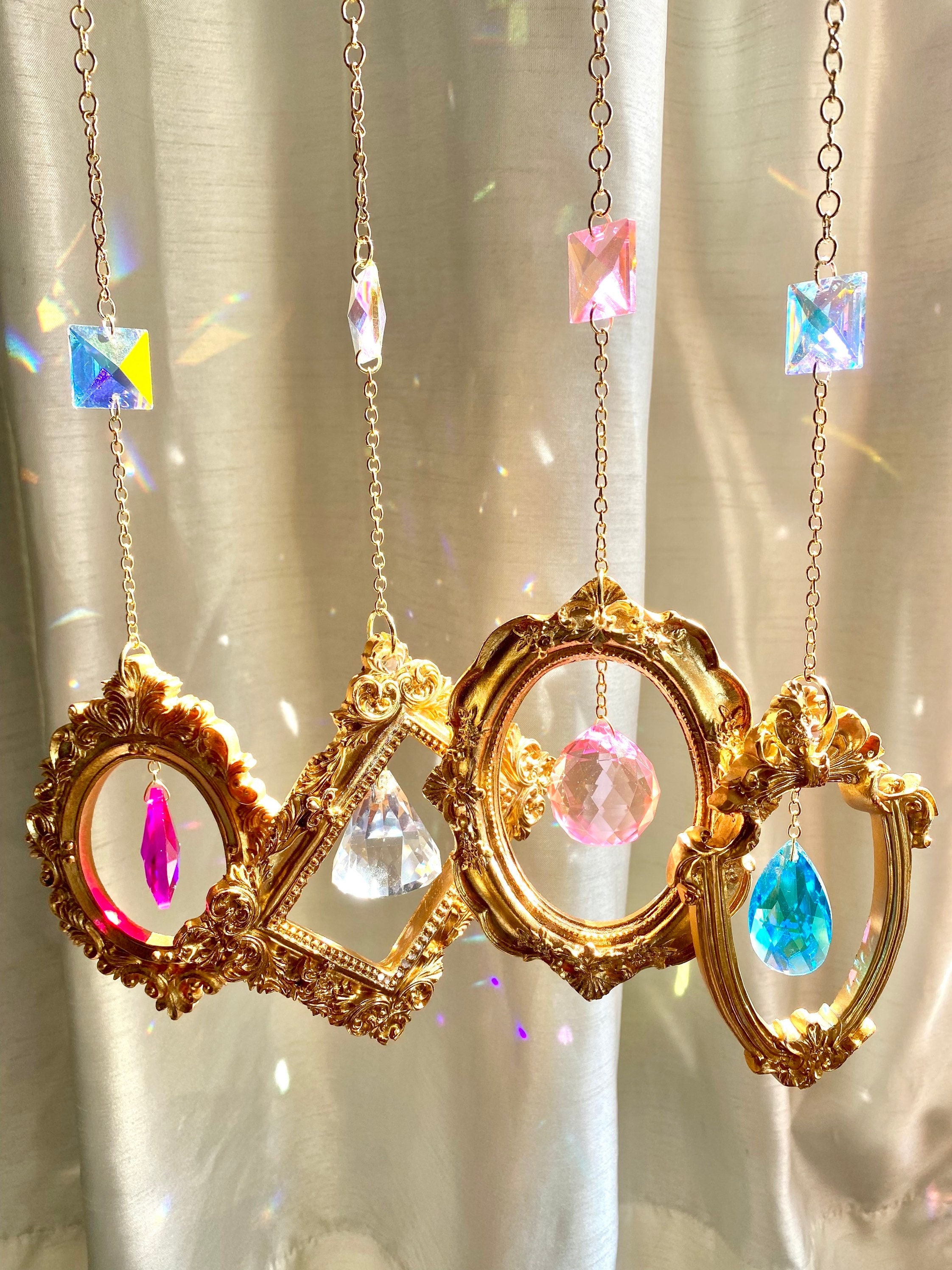 CUSTOM Prism Frame Suncatcher Vintage Antique Photo Crystal - Etsy