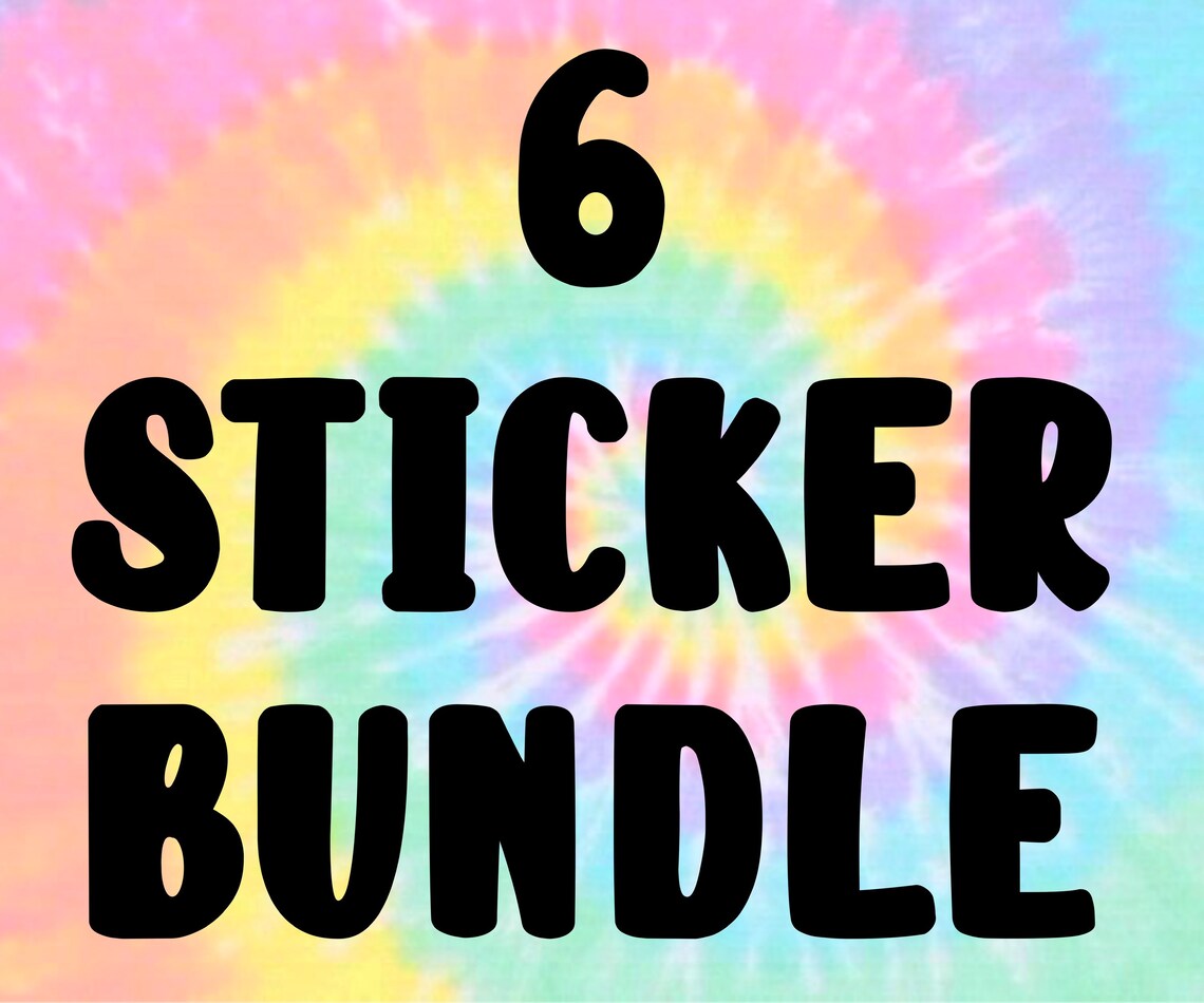 6 Sticker Bundle | Etsy