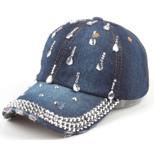 Studded Baseball Cap - Etsy