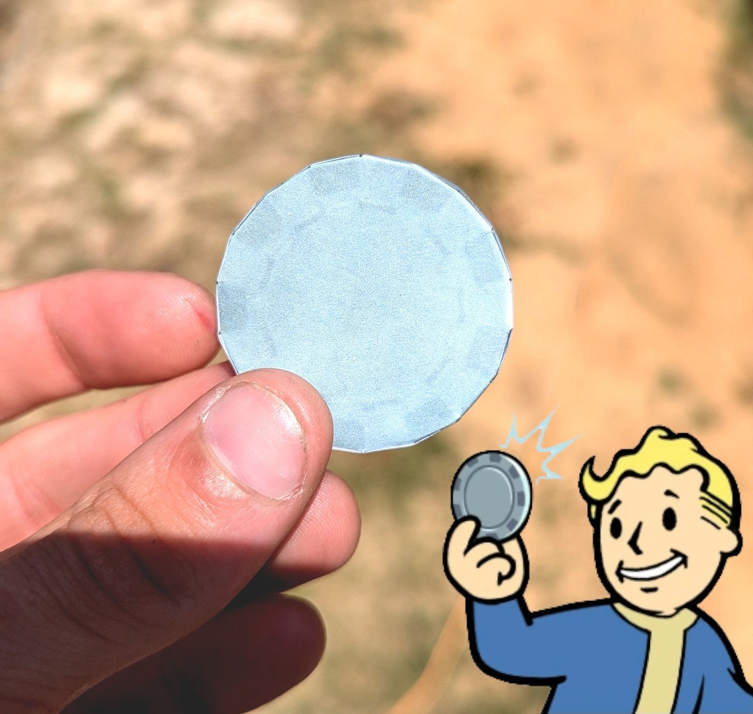 Fallout New Vegas Platinum Chip Paper Craft - Etsy