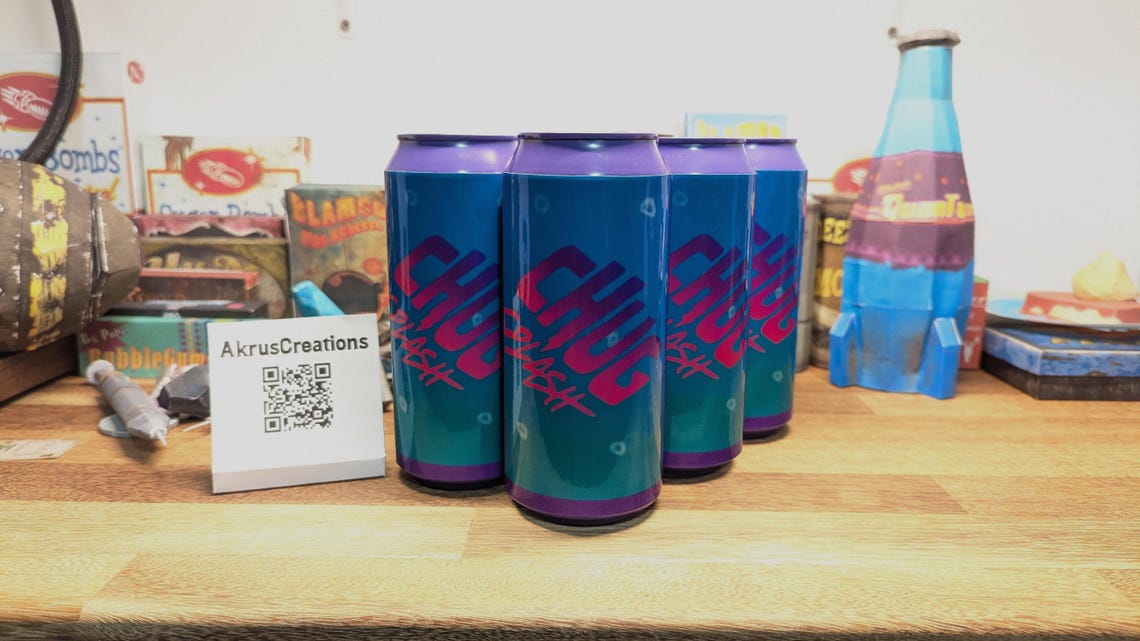 FN Chug Splash Cosplay Printable Sticker Graphic - Etsy