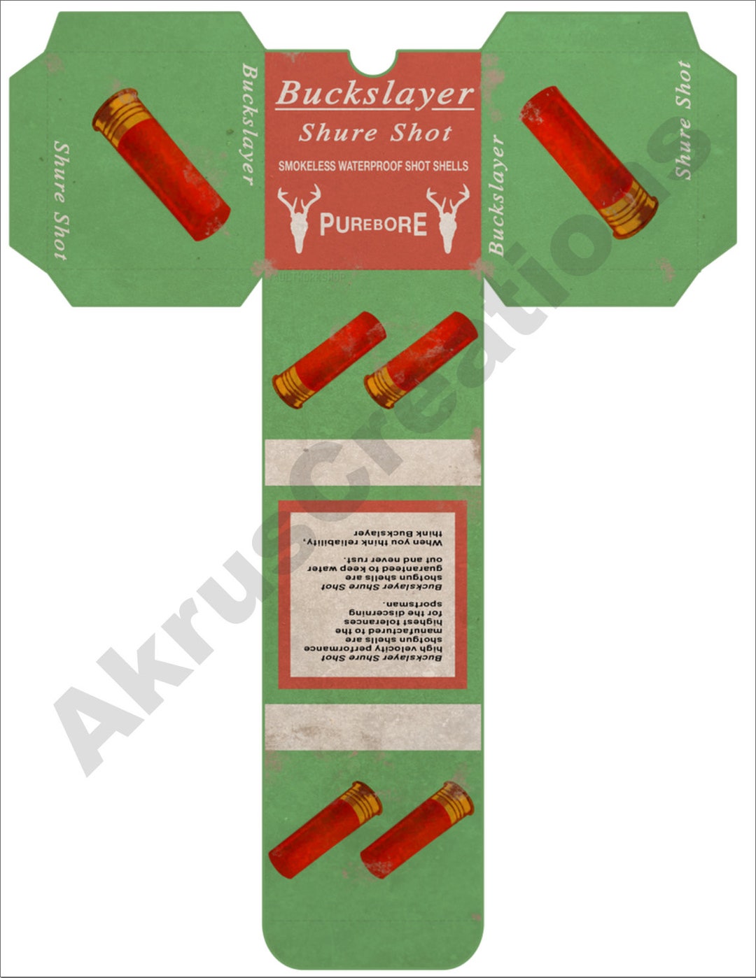 Fallout 4 Shotgun Shell Box Printable Cutout - Etsy