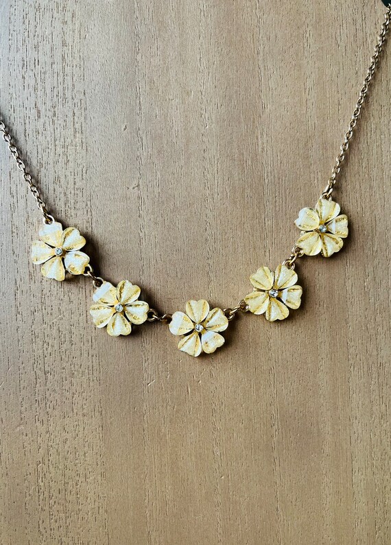 Daisy Necklace,Vintage Flower Necklace,Daisy Pendant,… - Gem