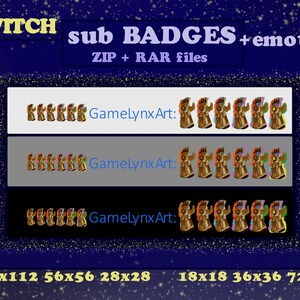 Twitch Sub Badges and Emotes 6x Pack Infinity Gauntlet Twitch ...