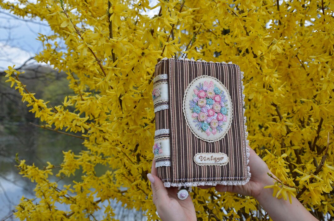 Original A5 Handmade Vintage Style Notebook Brazilian Style Embroidery ...