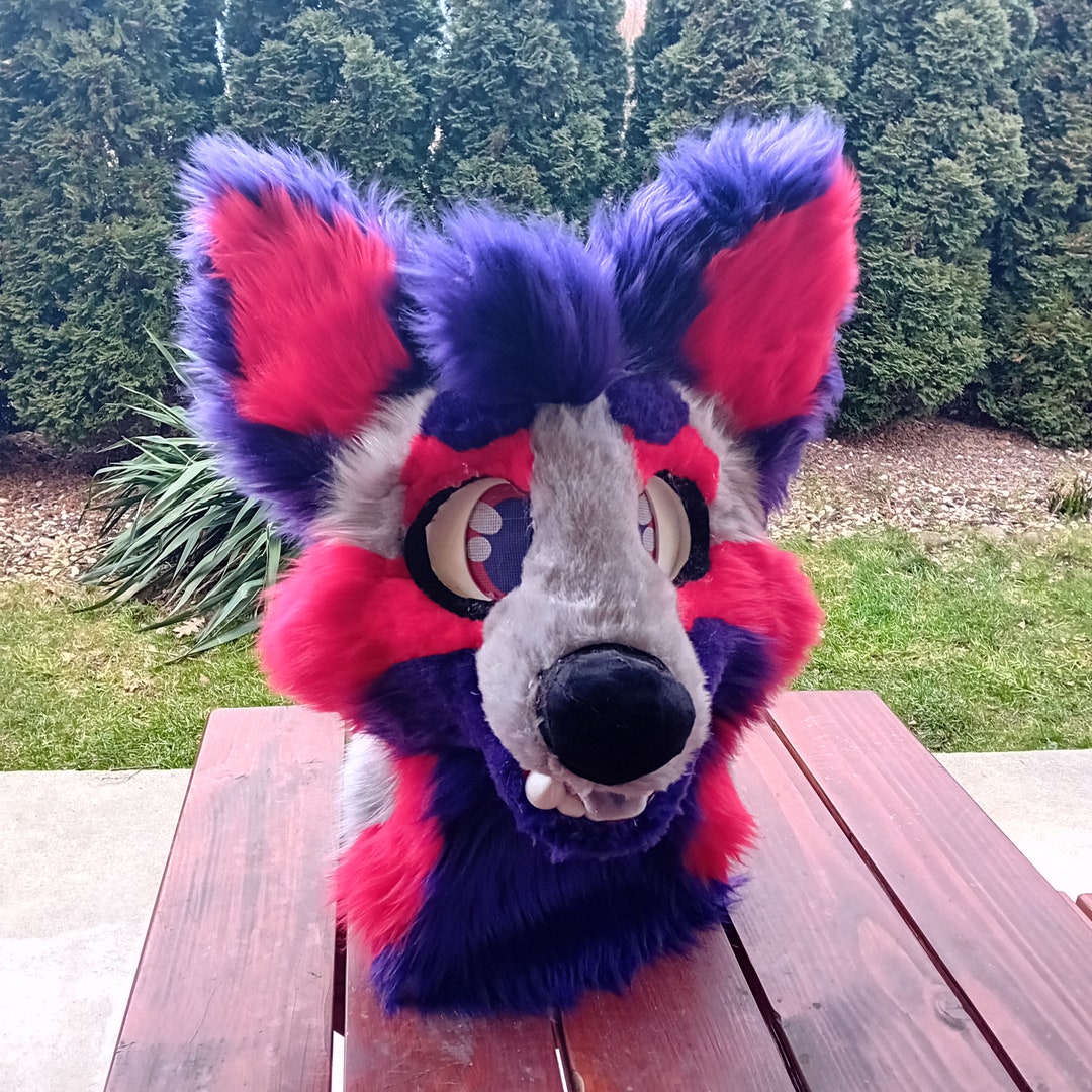 Premade Purple Fox Fursuit Head - Etsy