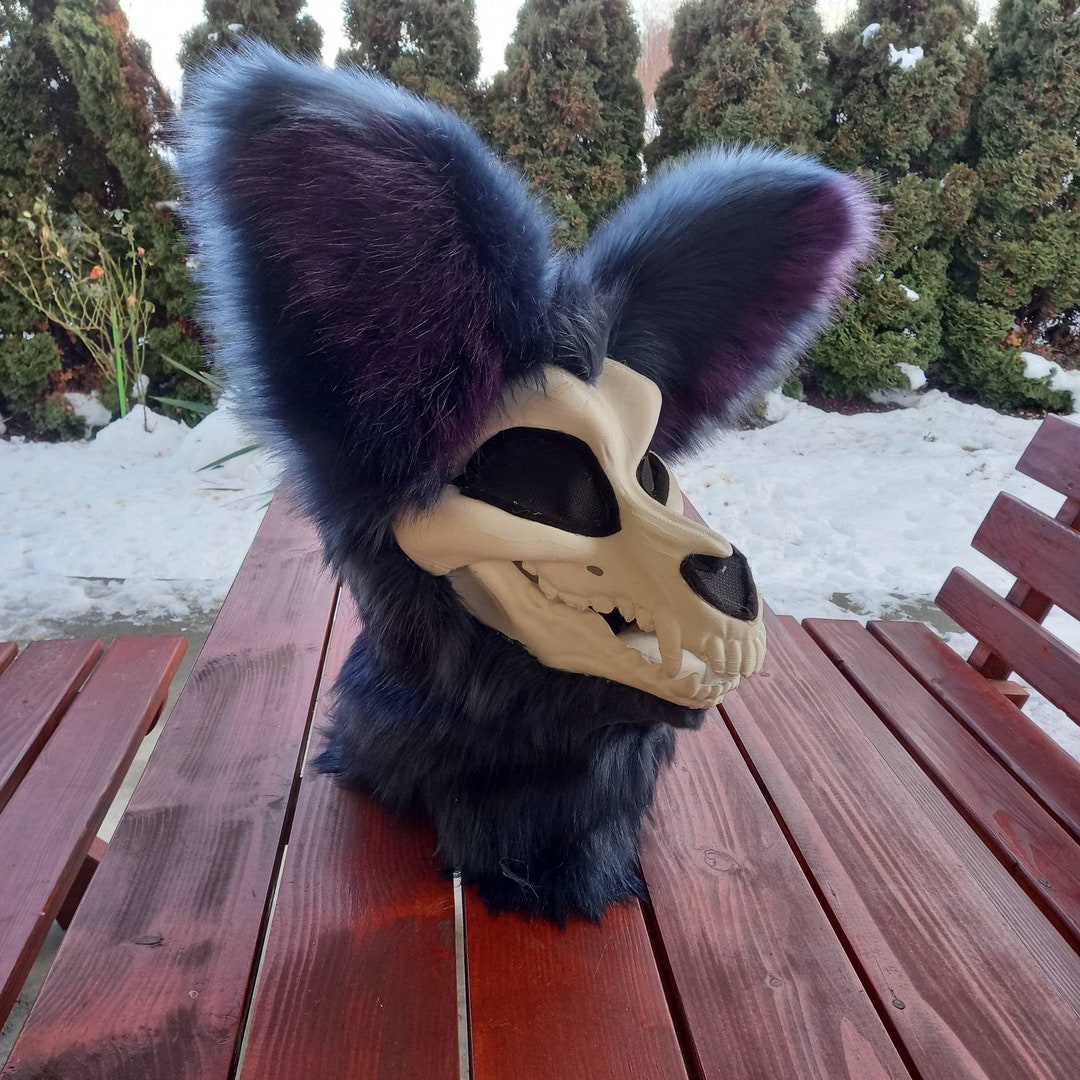 Premade Skulldog Fursuit Head - Etsy