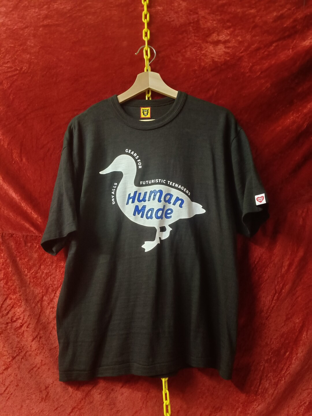 Human Made Nigo Graphic Black Tee - Etsy