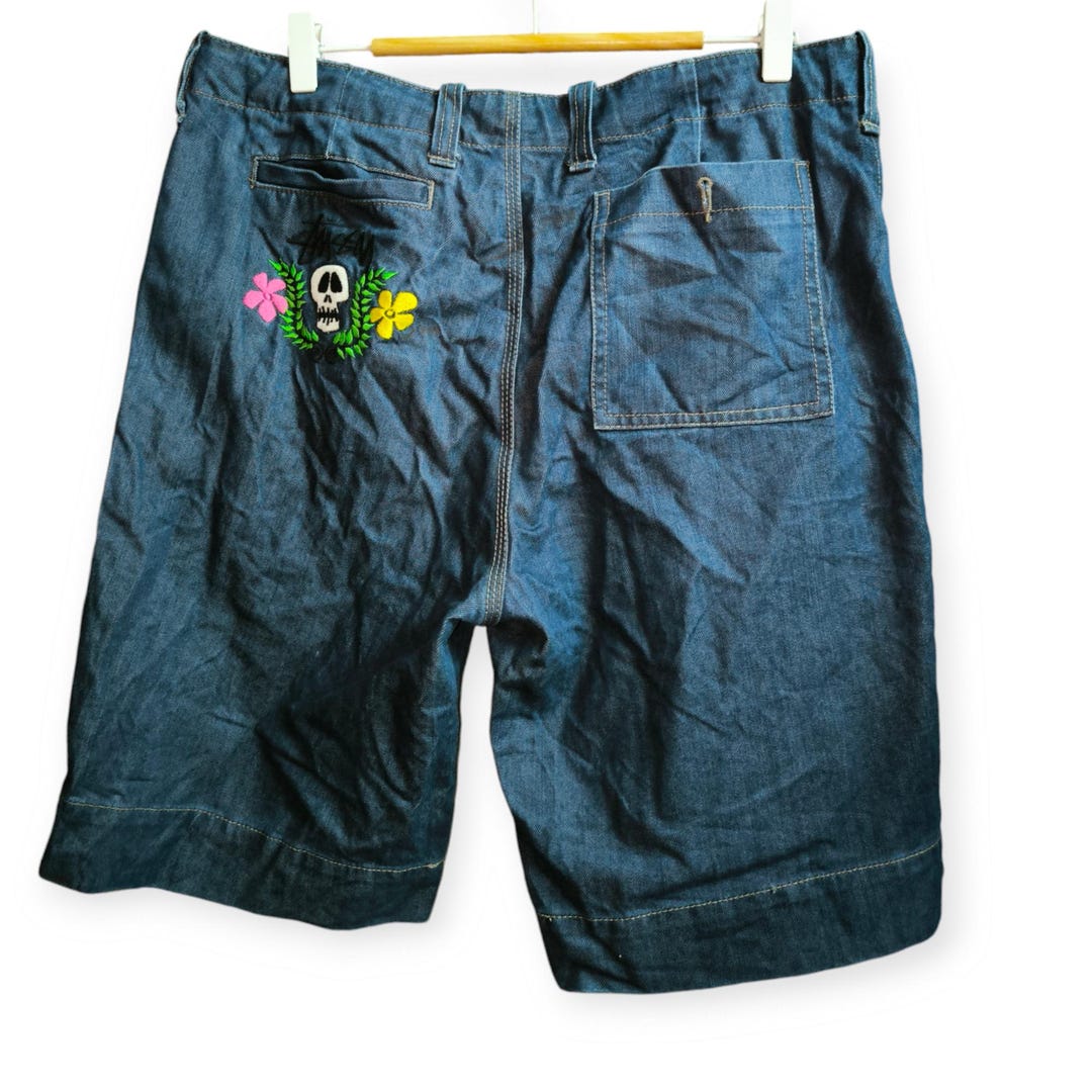 Stussy Rough & Rugged Denim Baggy Jorts - Etsy