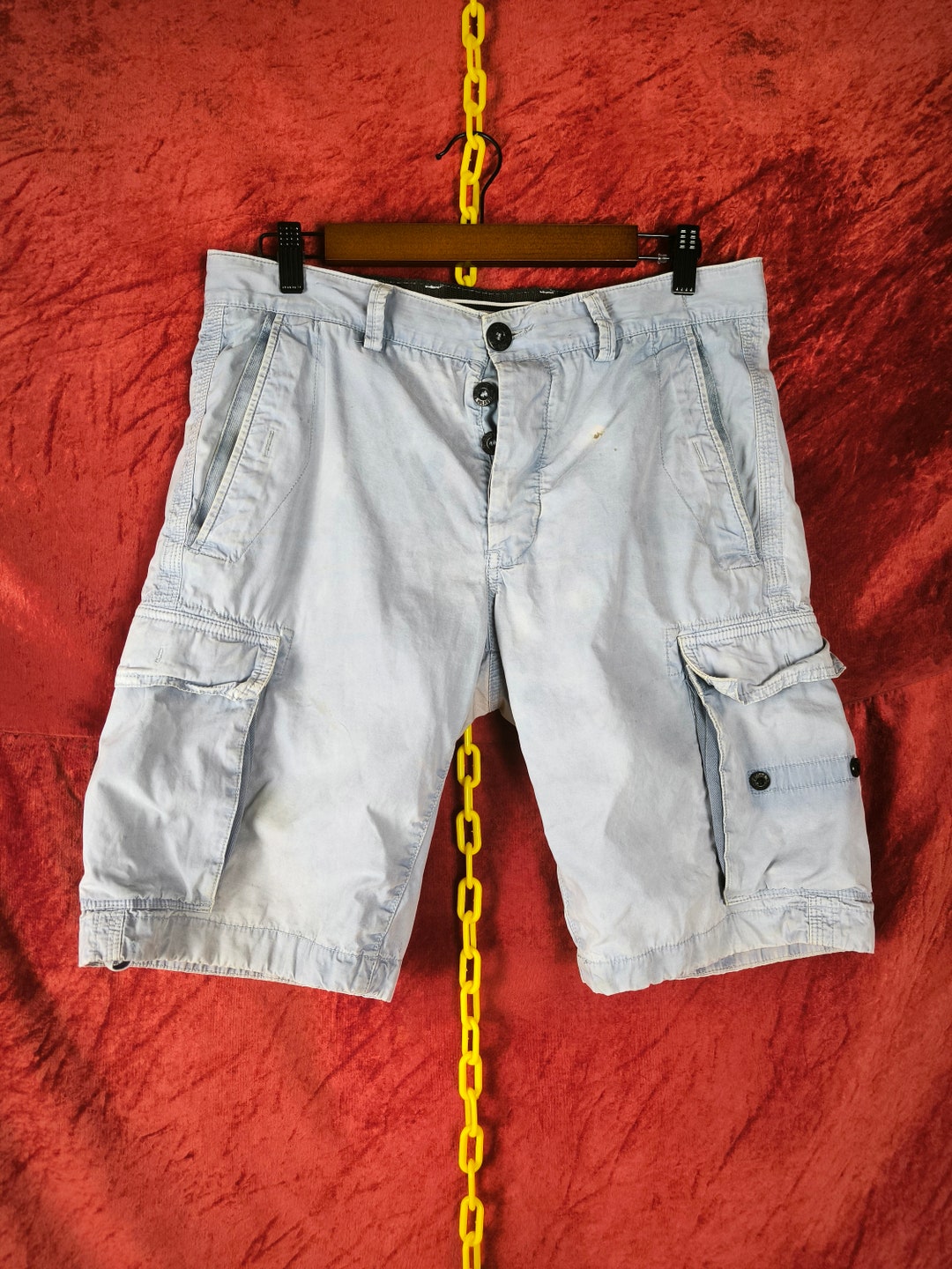 Stone Island SL XX15 Tinto Old Cargo Bermuda Shorts Pants - Etsy