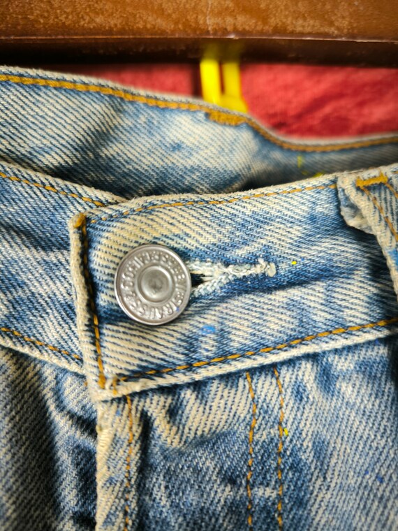 Vintage Levi's 501 Non Selvedge Custom Painter Jeans - Gem