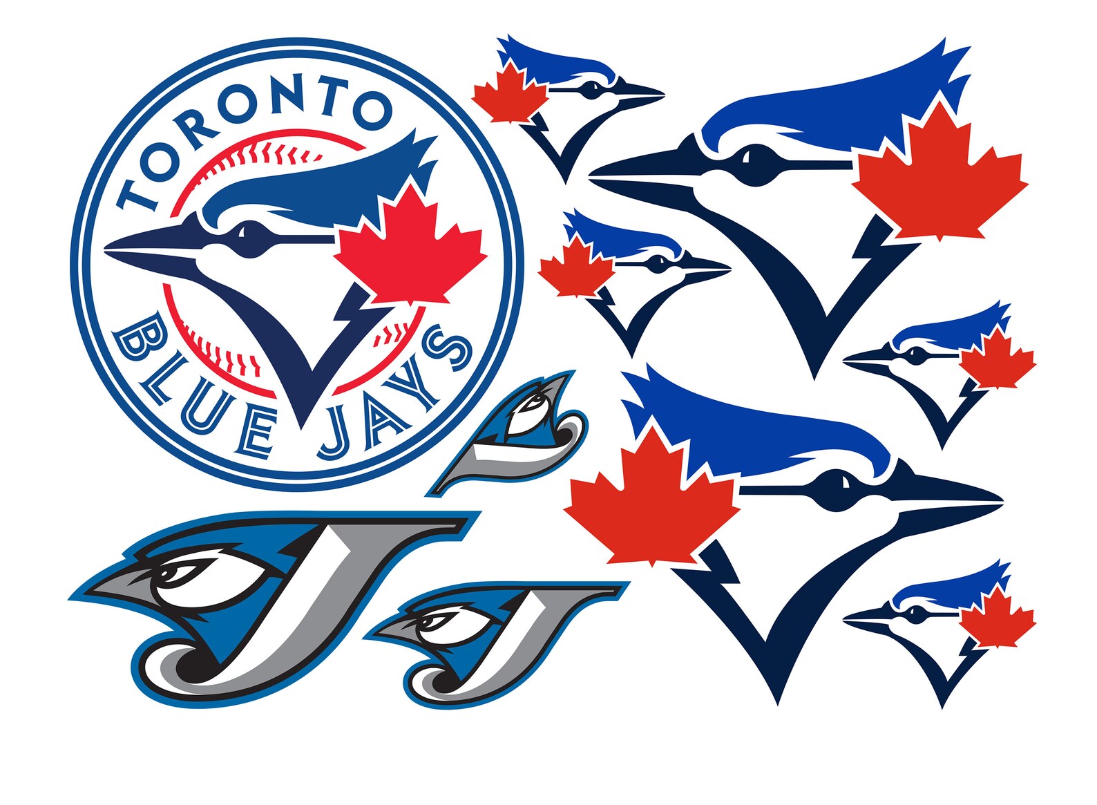 1 sh. toronto blue jays decal sticker gang sheet UV print | Etsy