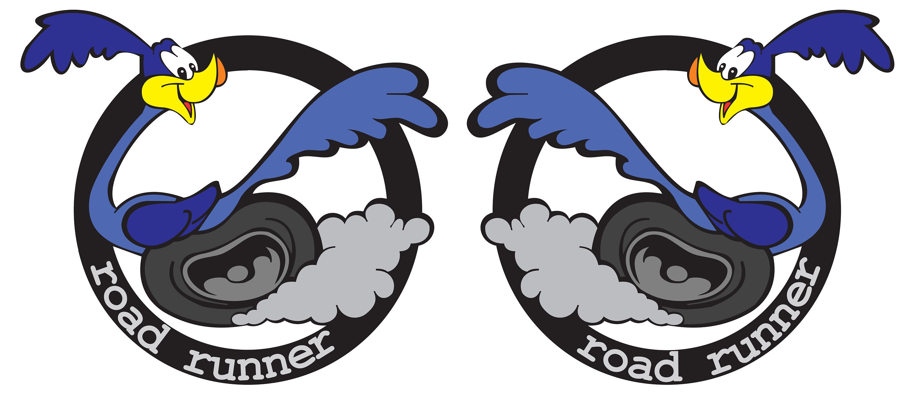1 sh. road runner roadrunner decal sticker gang sheet UV print | Etsy