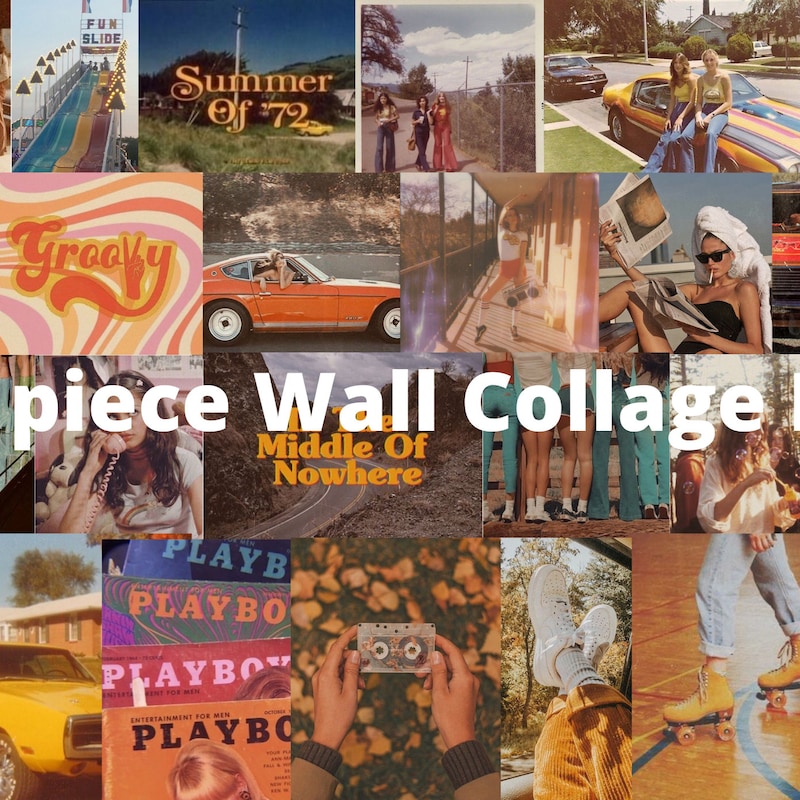 Retro Wall Collage Kit - Etsy