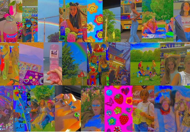 Indie Aesthetic Wall Collage Kit (digital) - 50pcs - Etsy