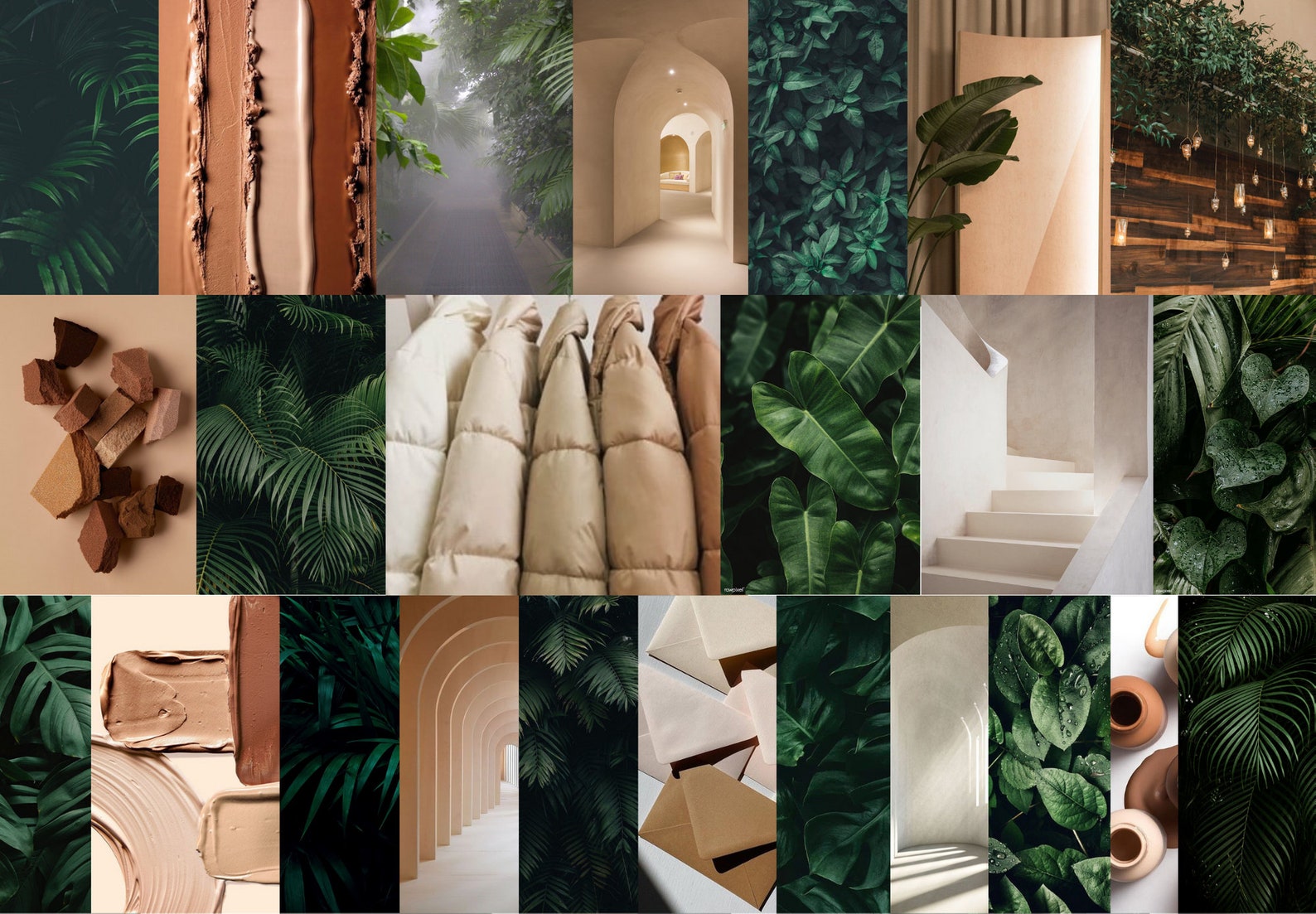 Earthy Aesthetic Wall Collage Kit digital 50pcs - Etsy