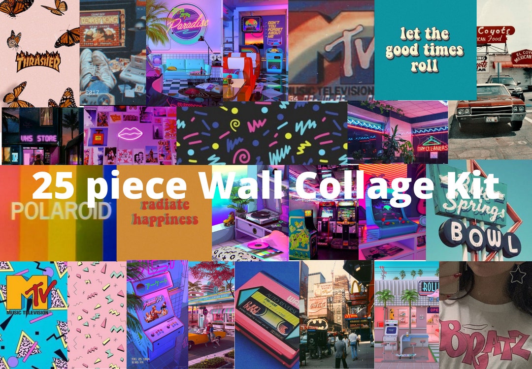 80's Wall Collage Kit - 25 or 50 Pcs (4x6 or 5x7) - Etsy