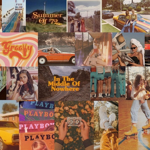 70's Wall Collage Kit digital 50pcs - Etsy Australia