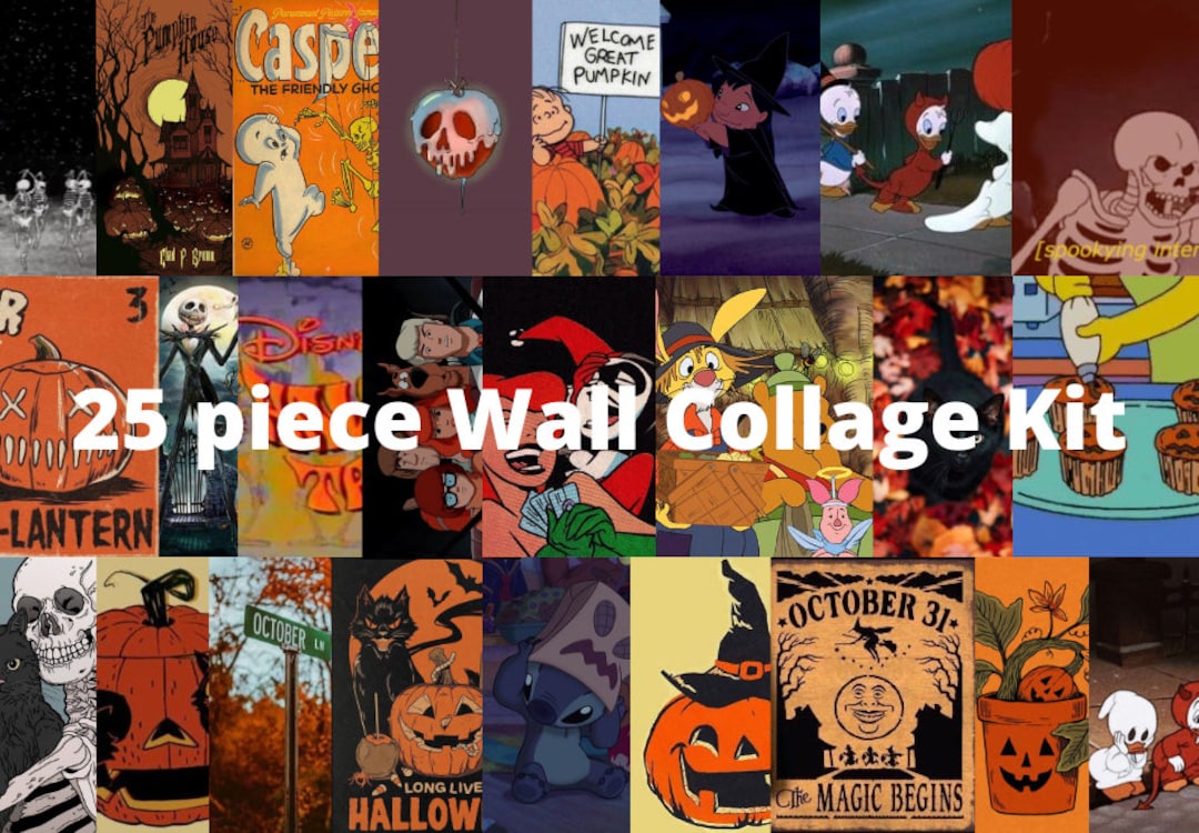 Halloween Aesthetic Wall Collage Kit - 25 or 50 Pcs (4x6" or 5x7") - Etsy