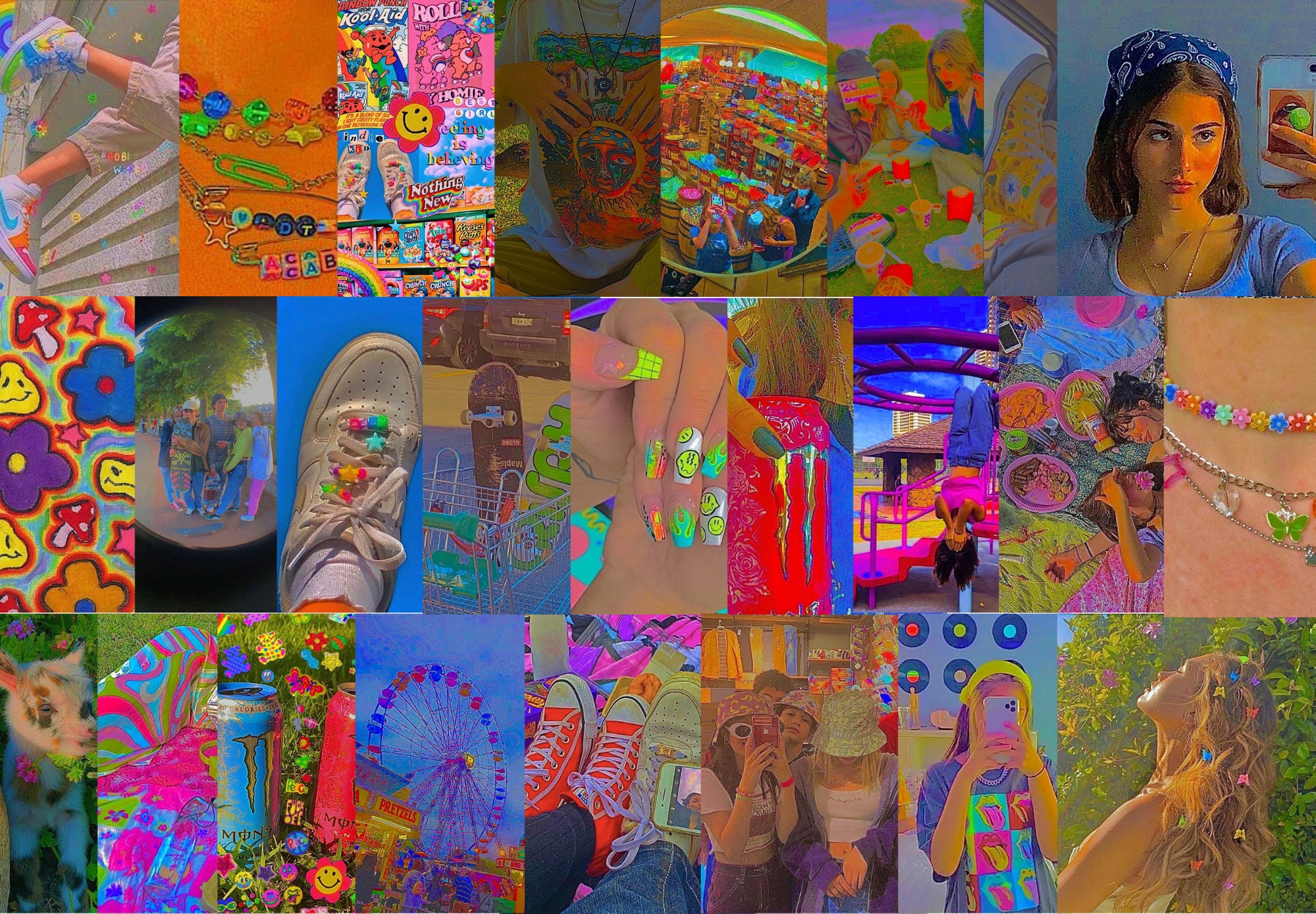 Indie Aesthetic Wall Collage Kit (digital) - 50pcs - Etsy