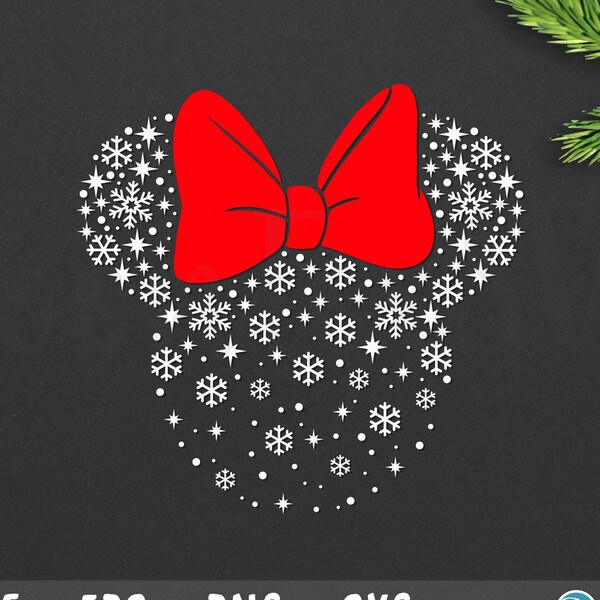 Mickey Mouse Snowflake Svg - Etsy