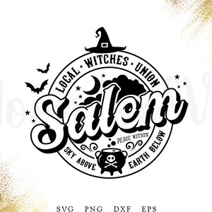 Local Witches Union Salem Svg Halloween Witches Svg Witch - Etsy