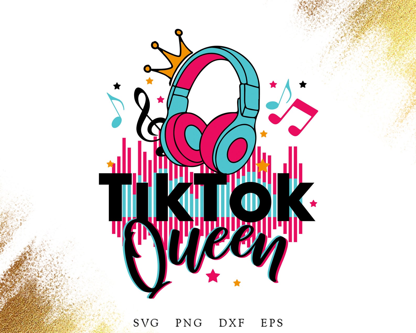 Tiktoker Family Bundle svg Tik Tok Queen svg png Birthday | Etsy
